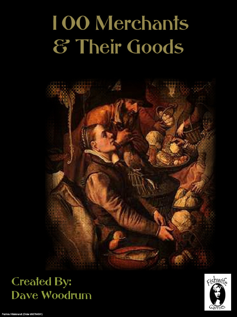 100_Merchants_&_Their_Goods | PDF | Leather