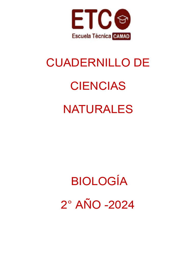 Cuadernillo Anual De Biología 2do Descargar Gratis Pdf Biología