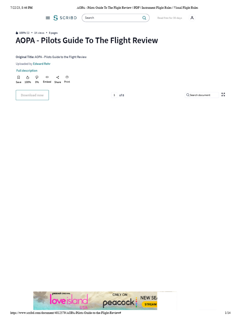AOPA - Pilots Guide To The Flight Review _ PDF _ Instrument Flight ... AOPA - Pilots Guide To The Flight Review _ PDF _ Instrument Flight ...