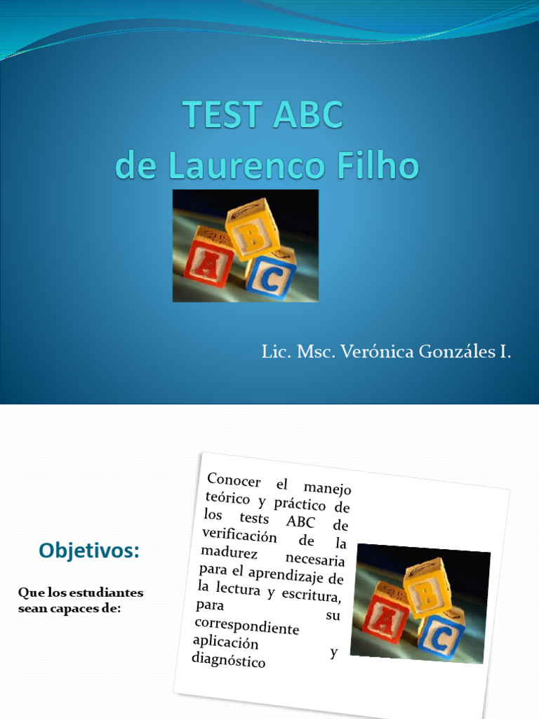 Test ABC. Clases | PDF | Aprendizaje | Memoria
