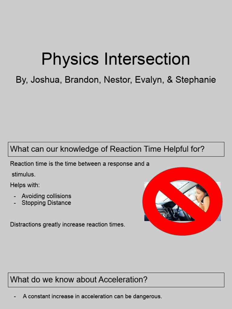 Intersection Slides Physics | PDF | Wellness | Technology & Engineering