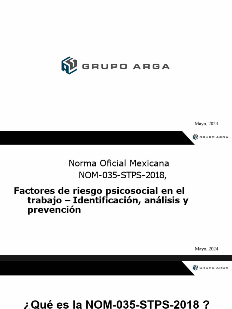 Nom 35 Power Final | PDF | Sicología | Ciencias del comportamiento