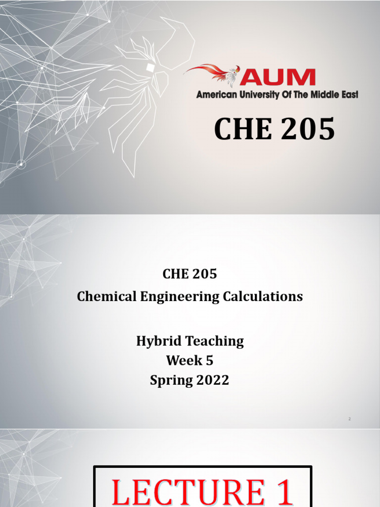 CHE205 SP22 WK 5 Class Tutorial | PDF | Temperature | Pressure Measurement