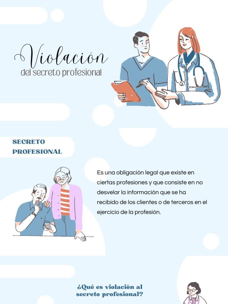 Violacion Del Secreto Profesional | PDF | Justicia | Crimen y violencia