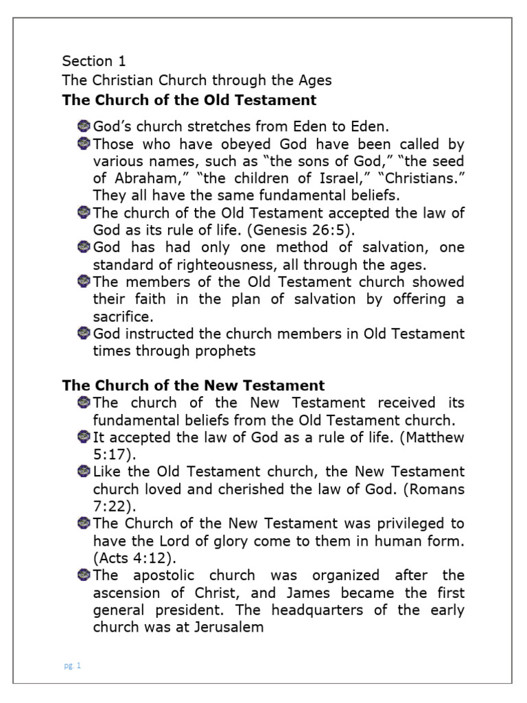 Church Heritage Summarised 100%. | PDF | Christian Church | Christian ...
