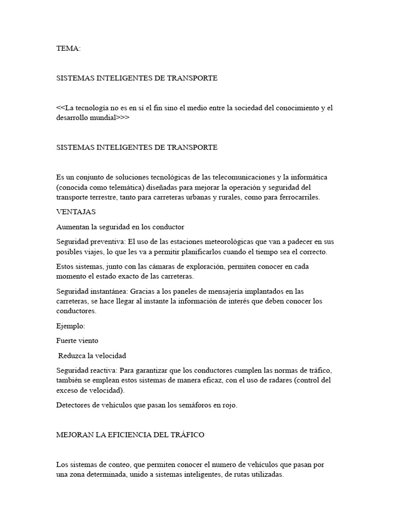 Documento | PDF | Transporte