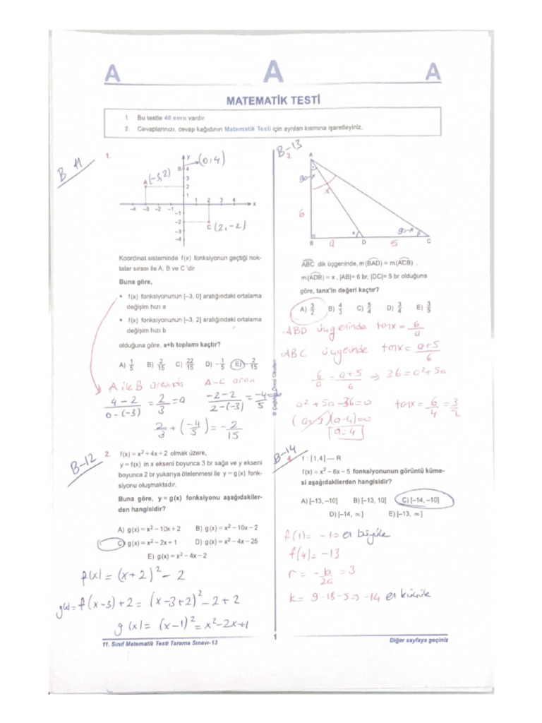 Sinif Mat Cozumler | PDF