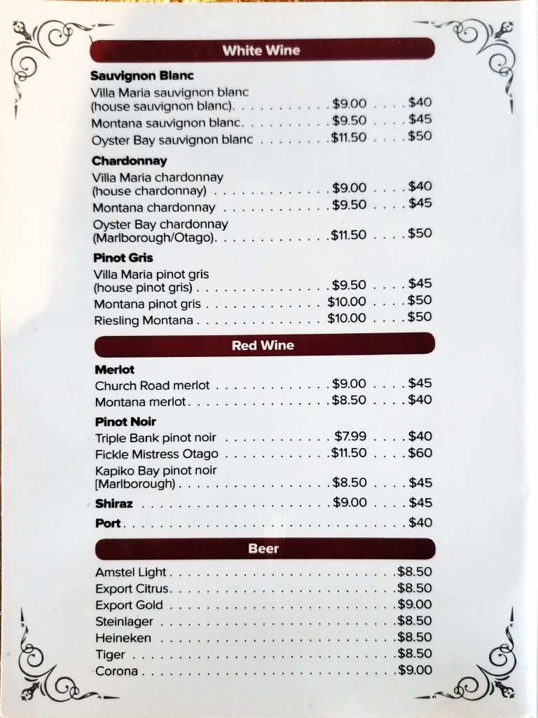 Milan Drinks Menu | PDF