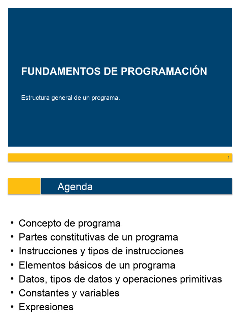 02.1 - Estructura General de Programa | PDF | Programación | Programa de computadora