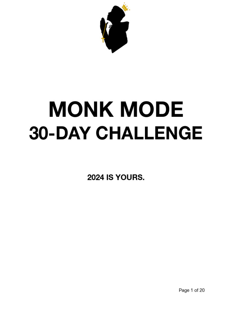 MONK MODE 30DAY CHALLENGe | PDF | Disciplines | Vulnerability MONK MODE 30DAY CHALLENGe | PDF | Disciplines | Vulnerability