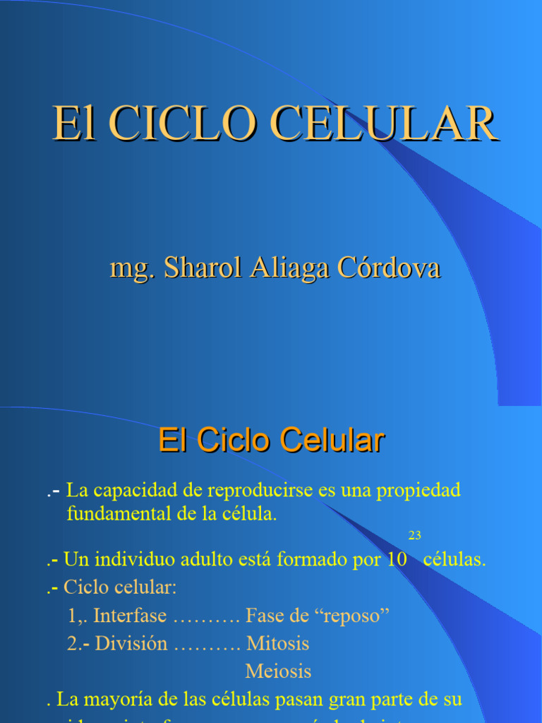 2.ciclo Celular | PDF | Ciclo celular | Mitosis