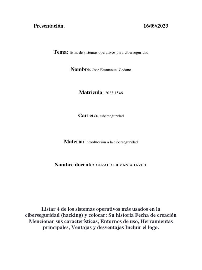 Presentacion (3) 2 | PDF | Distribución de Linux | Sistema operativo
