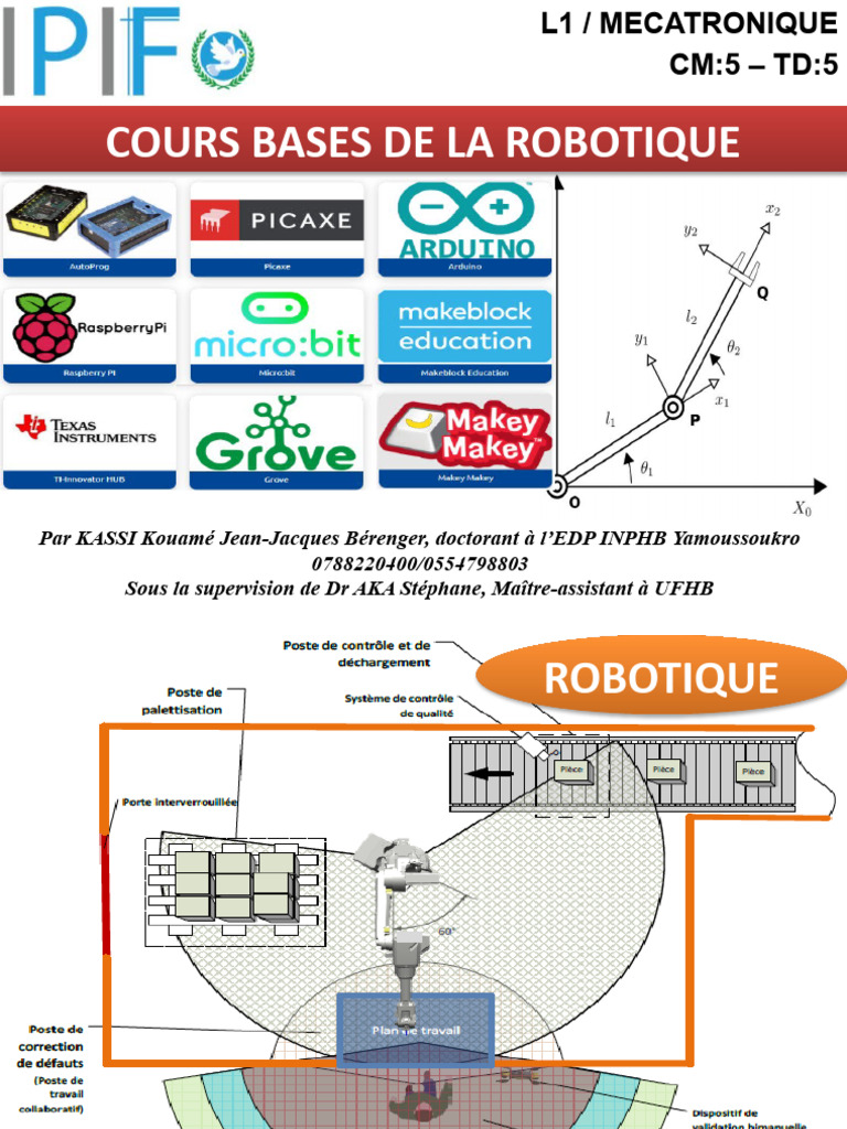 Cours_Bases_de_la_Robotique_L1_MECA | PDF | Microcontrôleur | Capteur