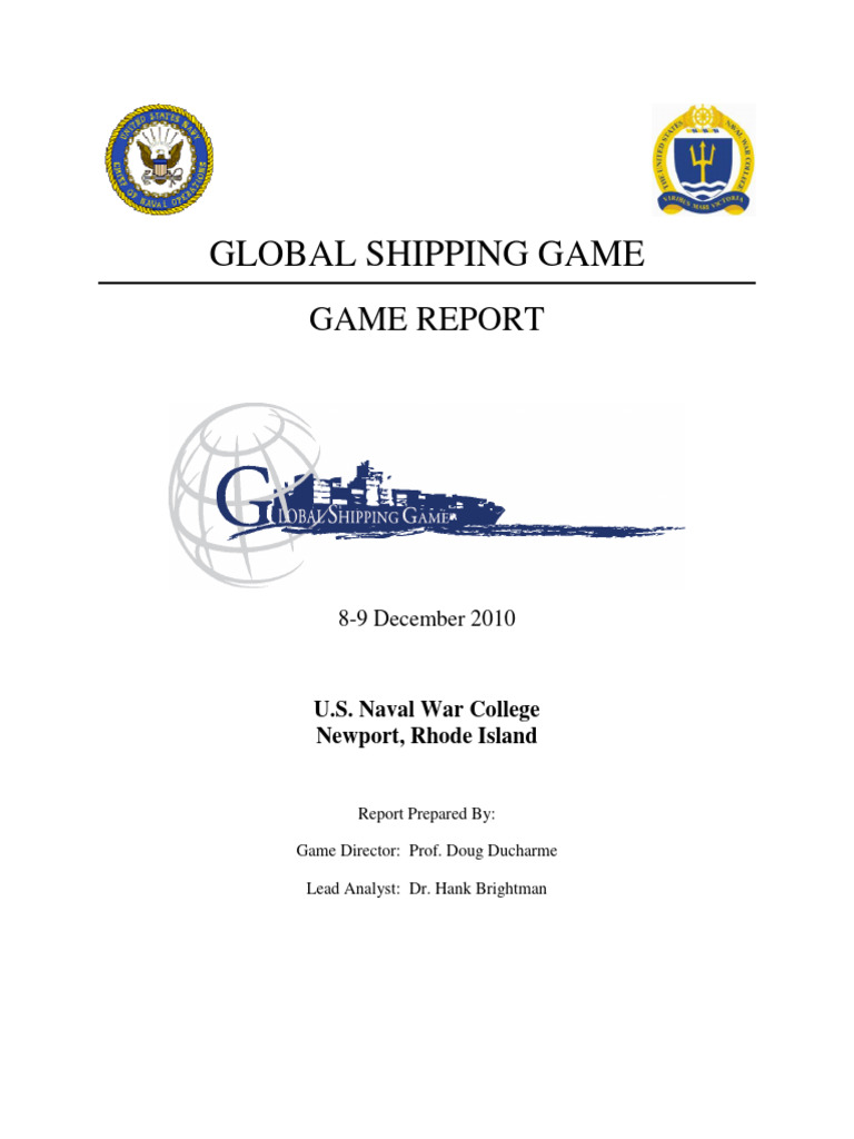 Global Shipping Game Report 2010 | PDF | United Nations Convention On ...