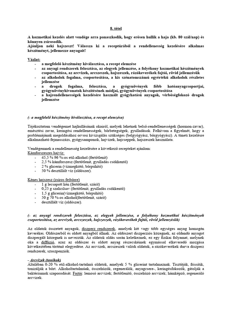 Lab Gyak 8 Tétel | PDF