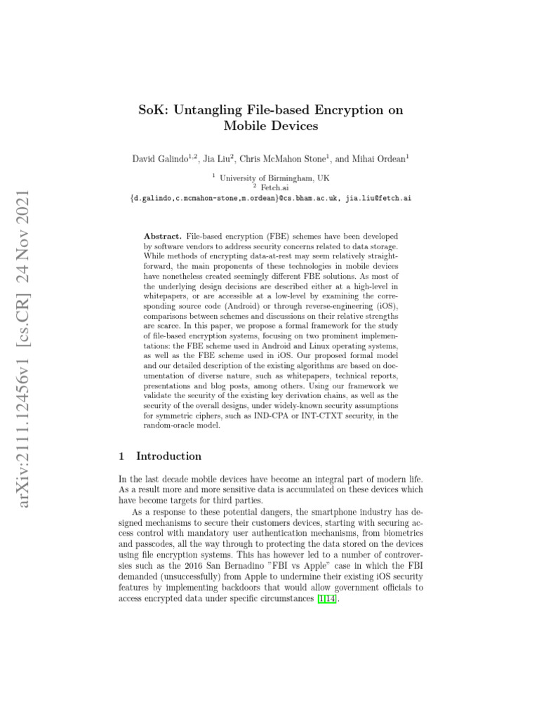 SoK_Untangling_File-based_Encryption_on_Mobile_Dev | PDF | Key ... SoK_Untangling_File-based_Encryption_on_Mobile_Dev | PDF | Key ...