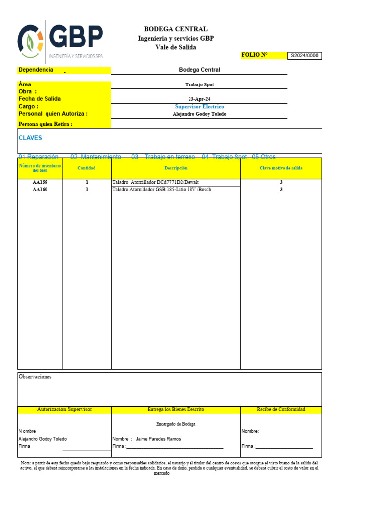 Vale De Salida S2024 0006 Pdf