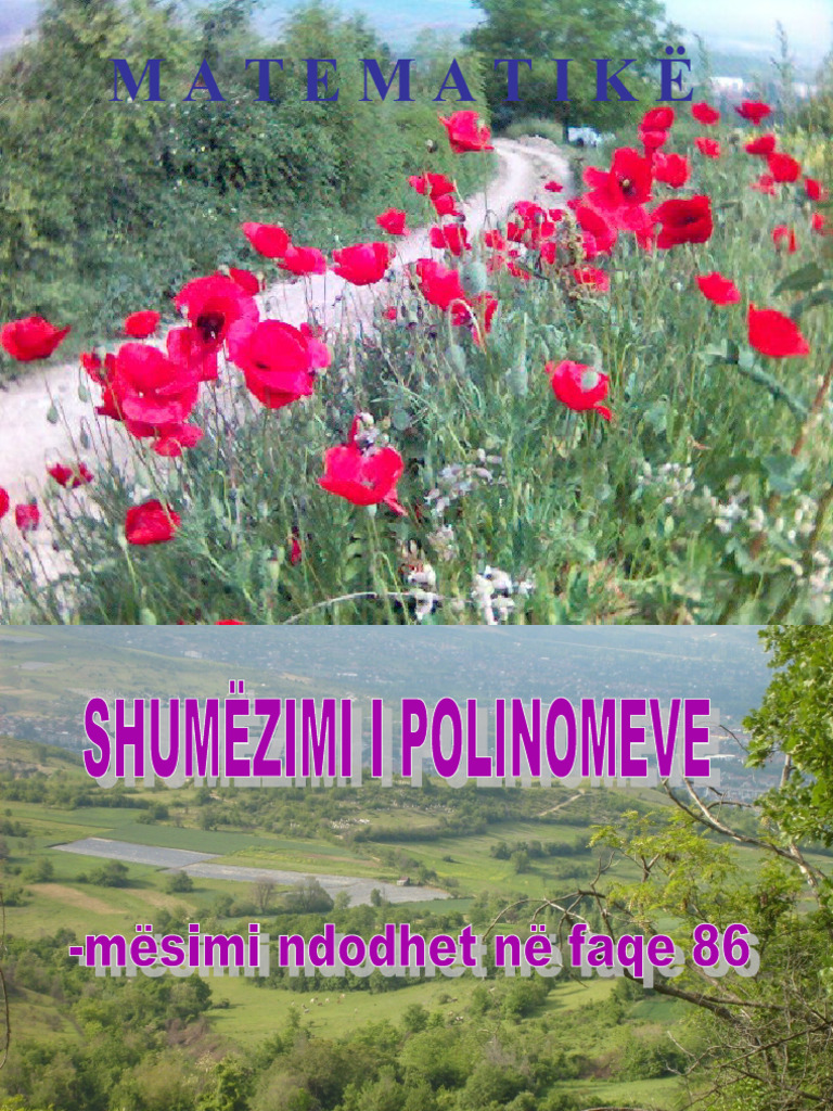 Shumëzimi I Polinomeve | PDF