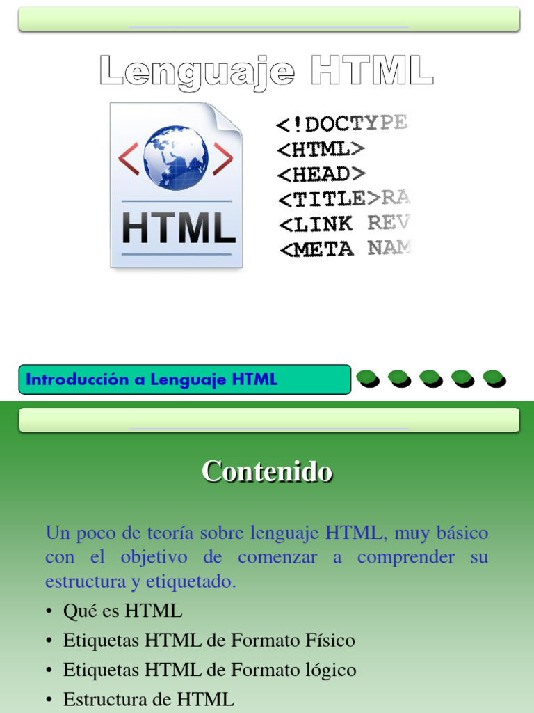 HTML | PDF | HTML | Lenguaje de programación
