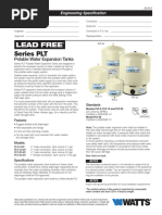 Wessels TTA Series Expansion Tanks | PDF | Water Heating | Water
