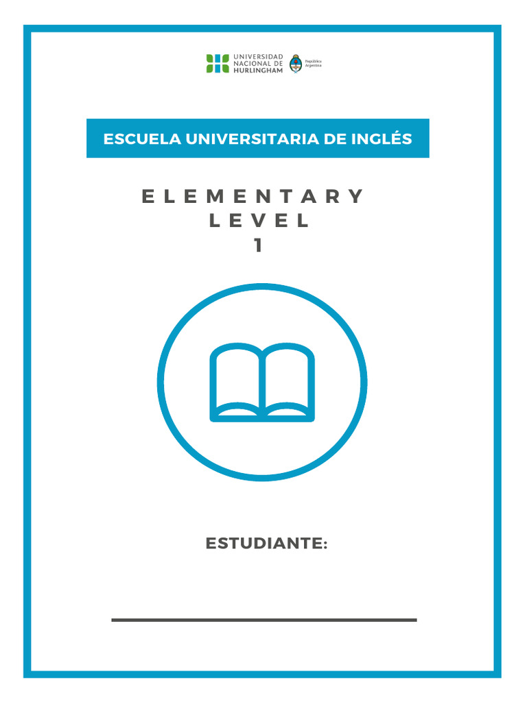 Booklet - Elementary 1 | PDF