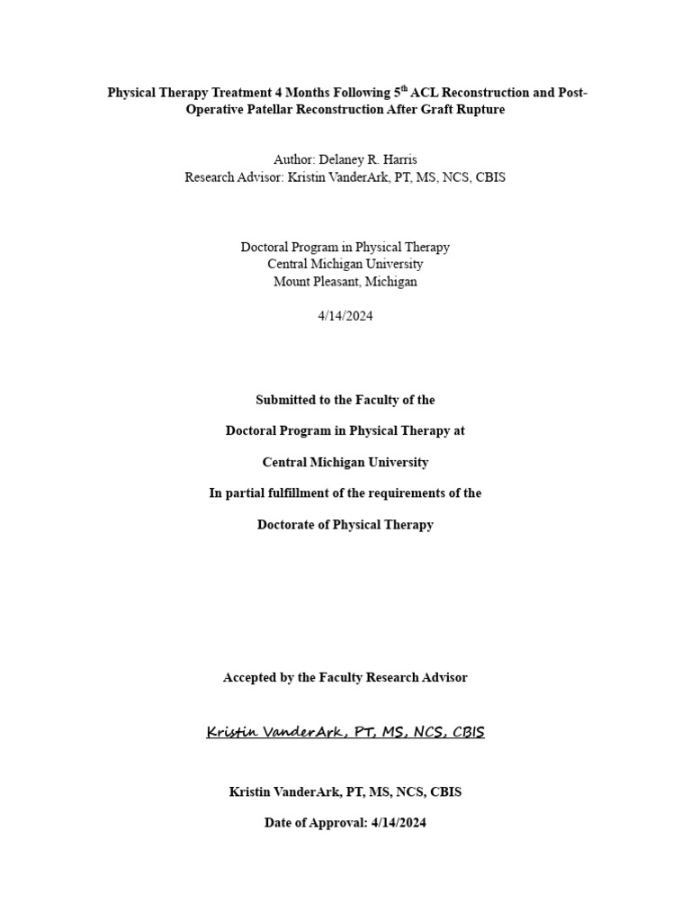 final case report- harris | PDF | Clinical Medicine | Joints