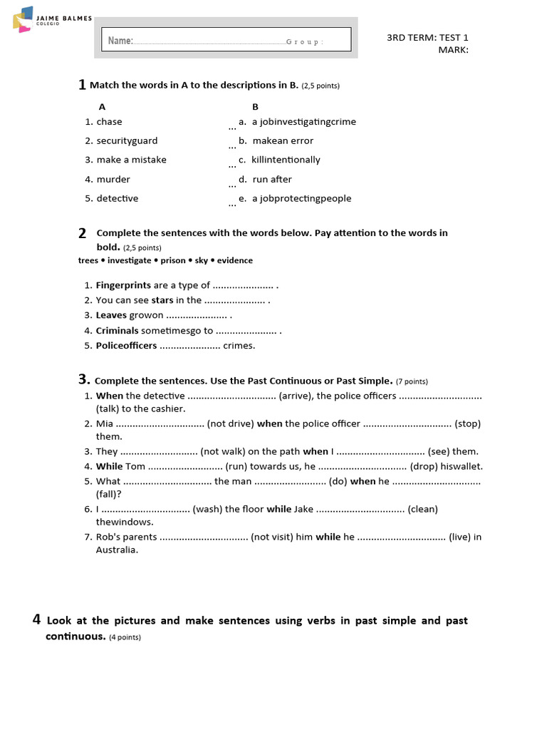 Past Simple:continuous | PDF | Linguistics