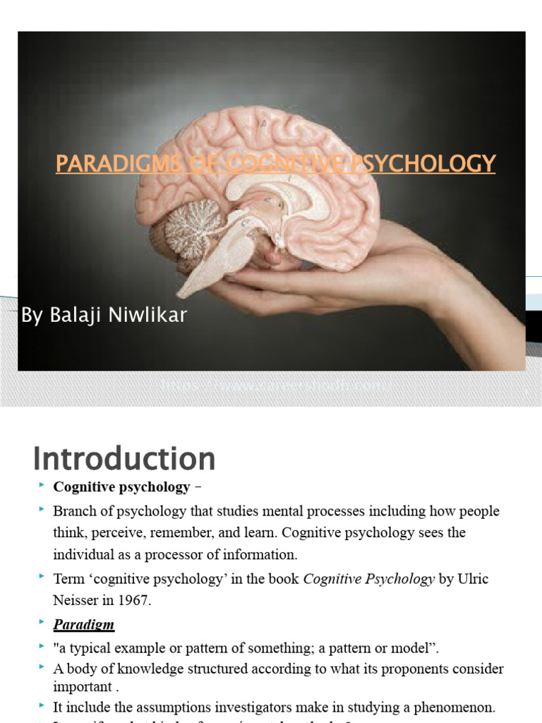 Paradigms PF Cog Psy | PDF | Behavioural Sciences | Liberal Arts Education