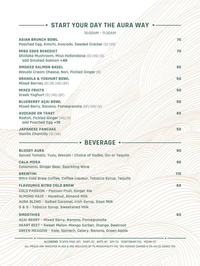 Breakfast-Menu-digital | PDF | Pickling | Drink