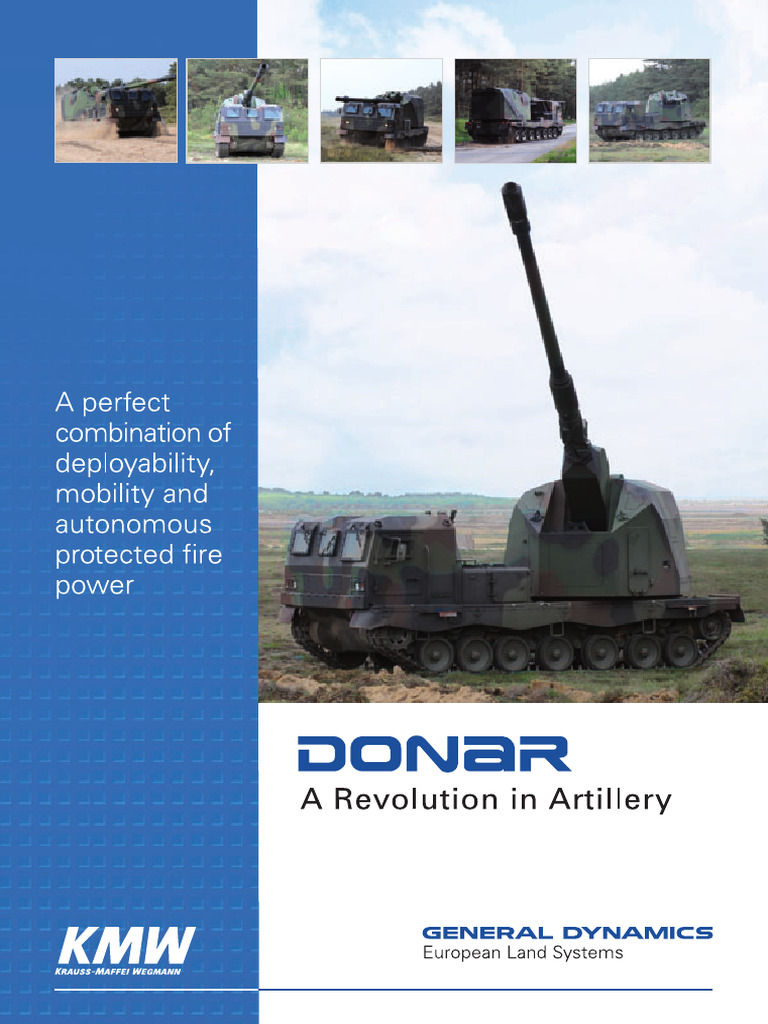 DONAR Artillery System - KMW Brochure | PDF