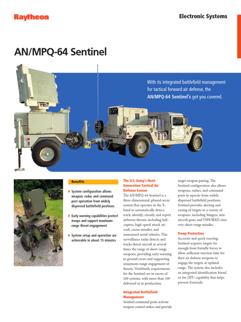 MPQ 64 Sentinel | PDF | Electronics | Anti Aircraft Warfare