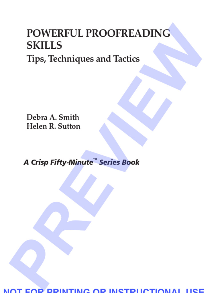 Powerful Proofreading Skills 1 | PDF | Proofreading