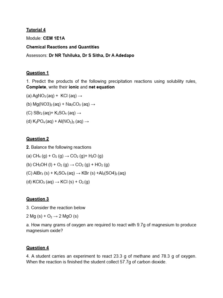 CO2 Removal Reaction Analysis | PDF | Science & Mathematics