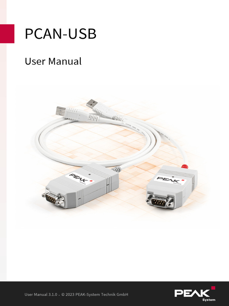 PCAN-USB UserMan Eng | PDF | Usb | Device Driver