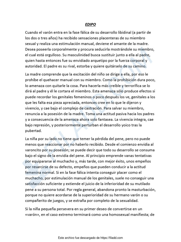 10 Edipo | PDF | La sexualidad humana