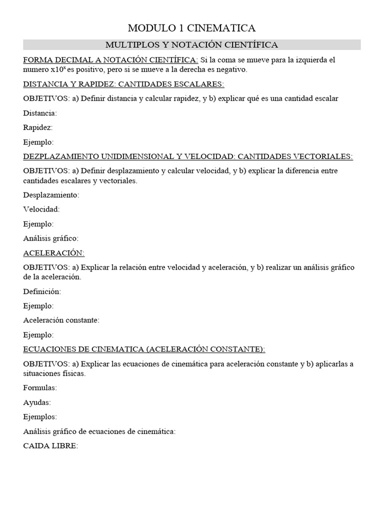 Modulo 1 Biofisica | PDF
