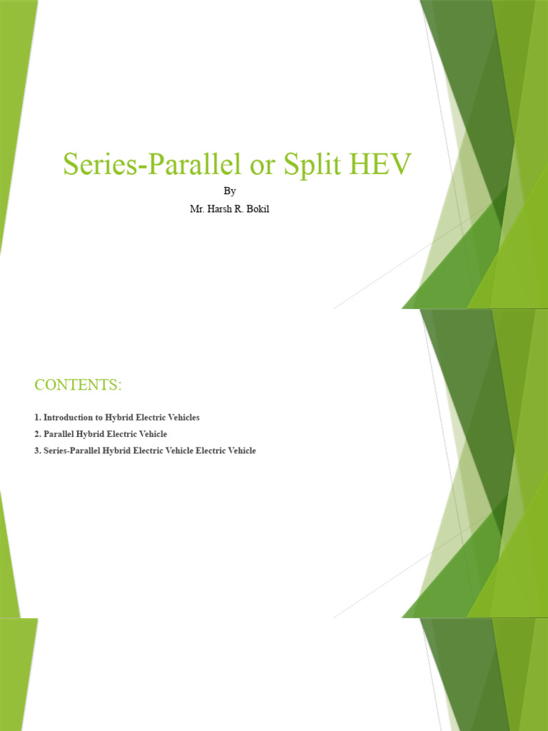 Series-Parallel or Split HEV | PDF | Hybrid Electric Vehicle | Hybrid ...