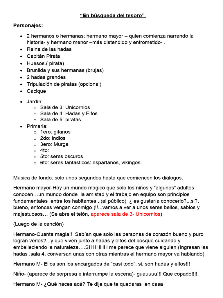 En búsqueda del tesoro mágico | PDF