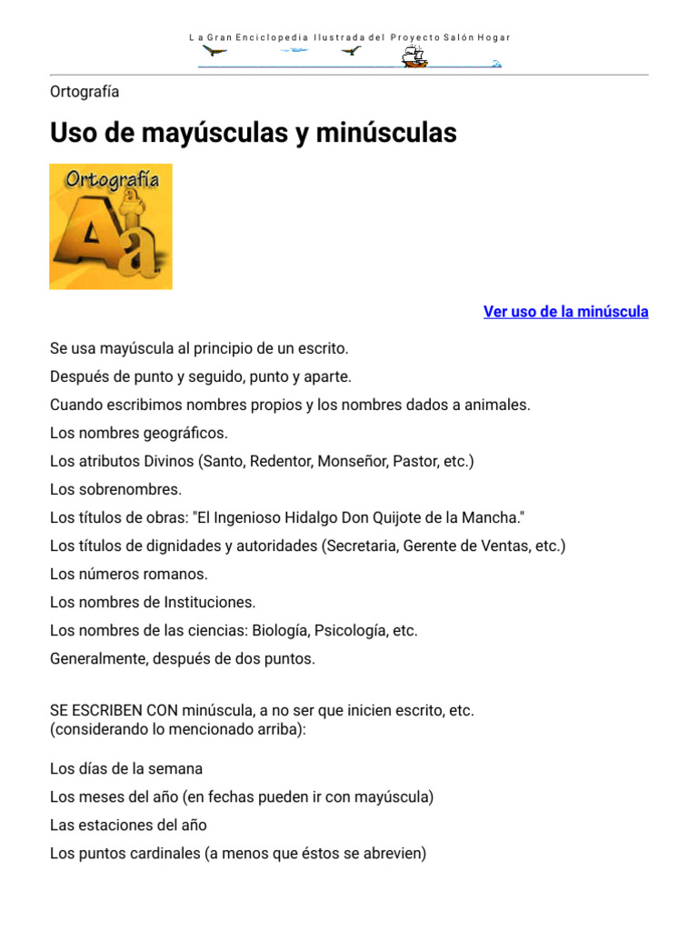 Uso de Mayúsculas y Minúsculas en Español | PDF | Caso de carta | Dios