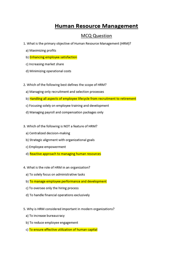 HRM Answers PHM | PDF | Human Resource Management | Recruitment