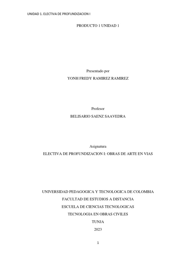 EP1A A1 Yonh Ramirez | PDF | La carretera | Abandone