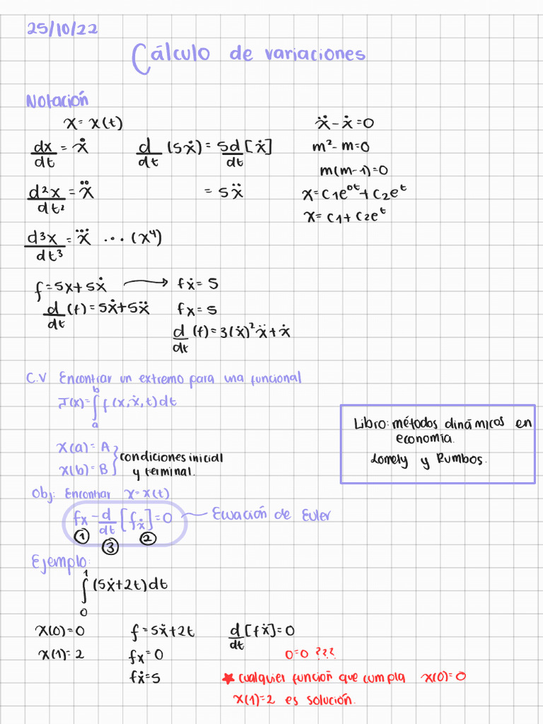 Cálculo de Variaciones - 221027 - 170735 | PDF