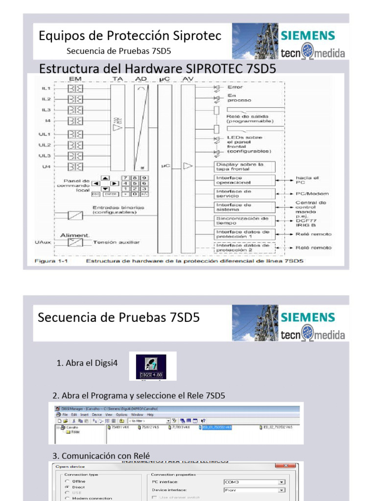Secuencia Prueba 7SD5 | PDF | Relé