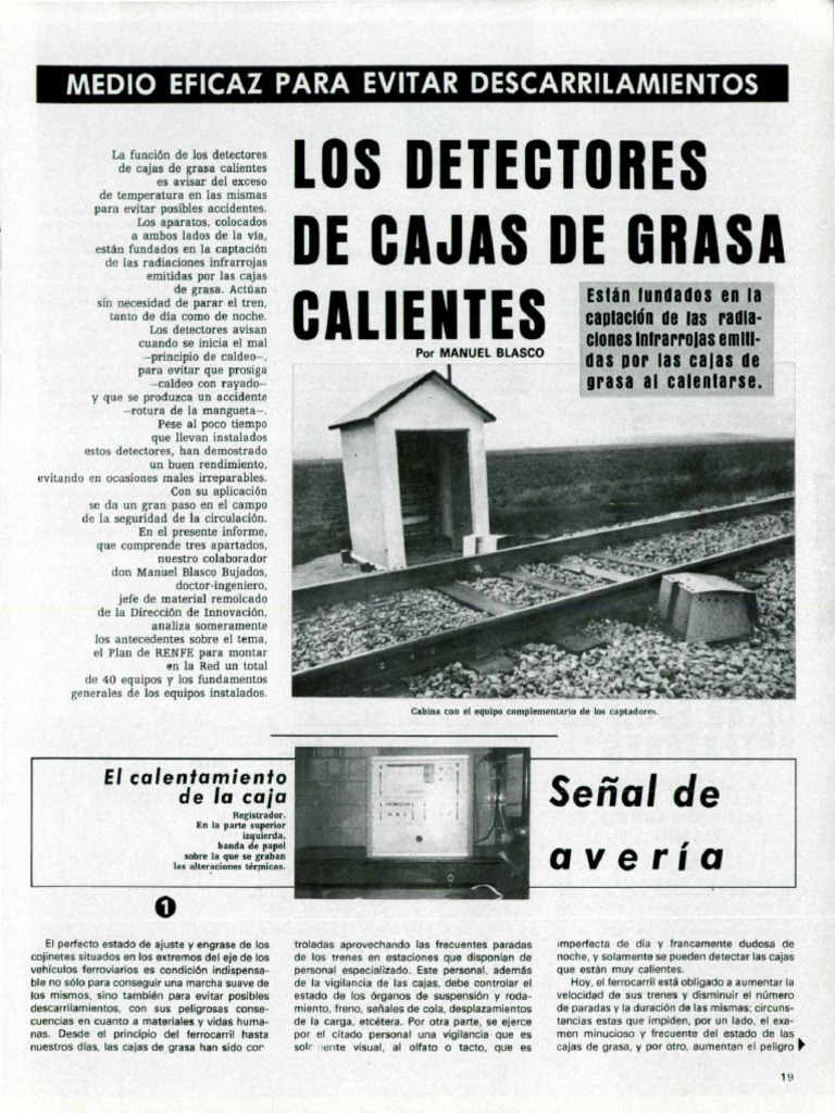 Detectores de Calor en Ferrocarriles | PDF | Rodamiento (Mecánico ...
