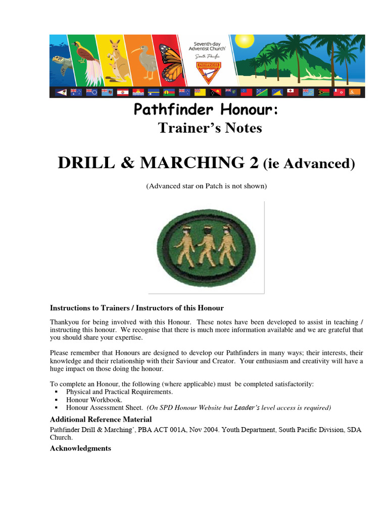 Drill and Marching 2 Honour Trainer S Notes | PDF