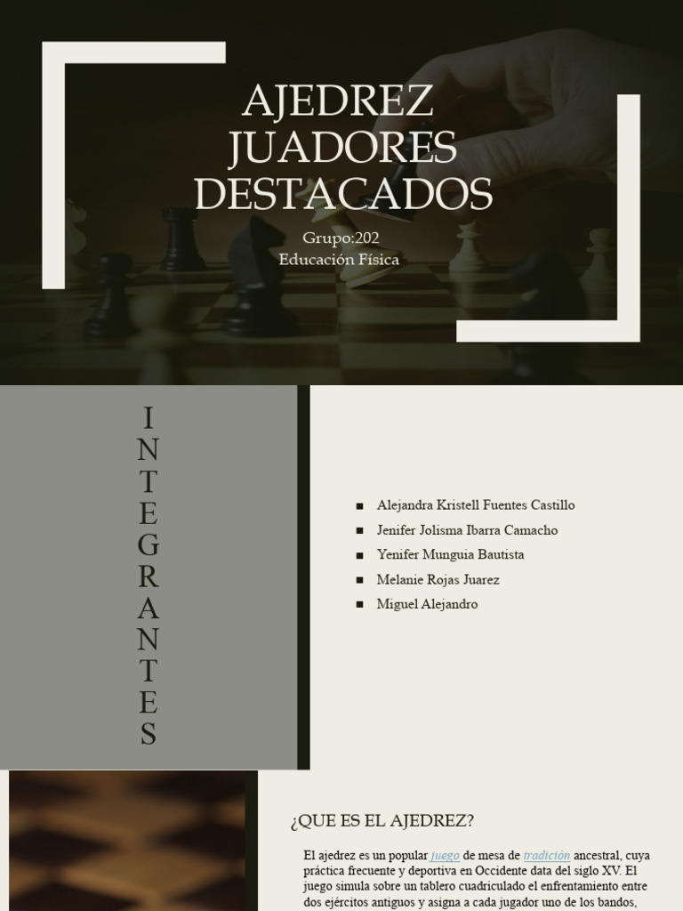 Ajedrez Presentacion | PDF | Ajedrez | Juegos de mesa