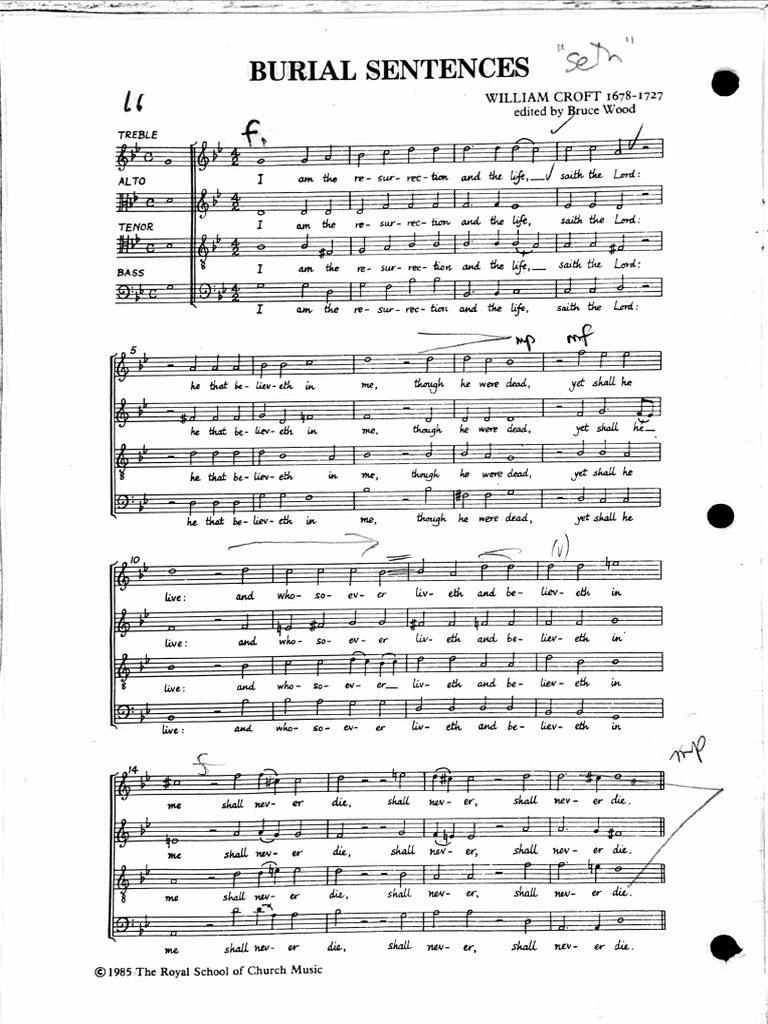 Croft - Burial Sentences | PDF