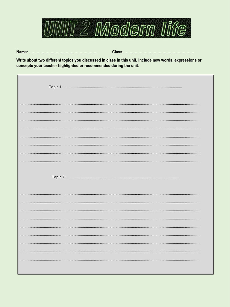 Unit 2 Self-Evaluation P61 | PDF | Cognition | Learning