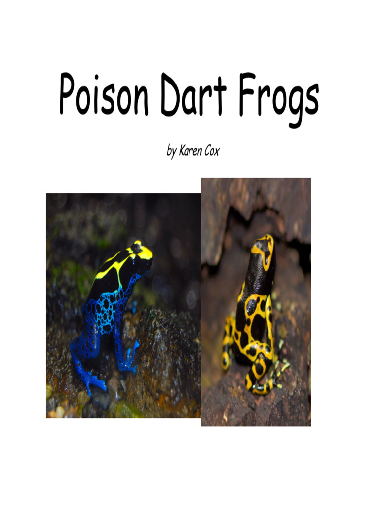 Poisondartfrogs | PDF | Home & Garden | Science & Mathematics