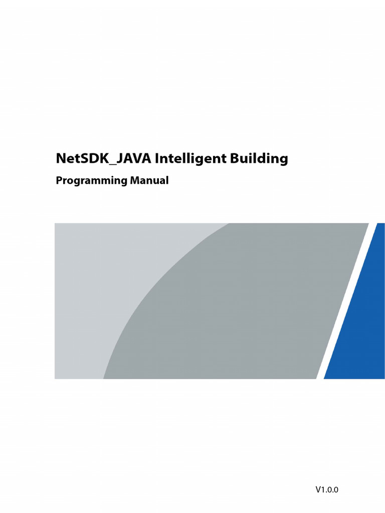 NetSDK - JAVA Programming Manual (Intelligent Buliding) | PDF | Login | Library (Computing)
